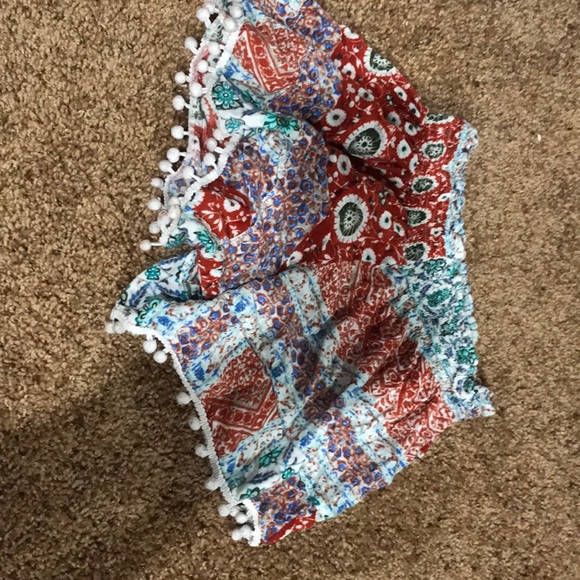 Shorts | Short Shorts Loose Material With Pom Poms | Poshmark